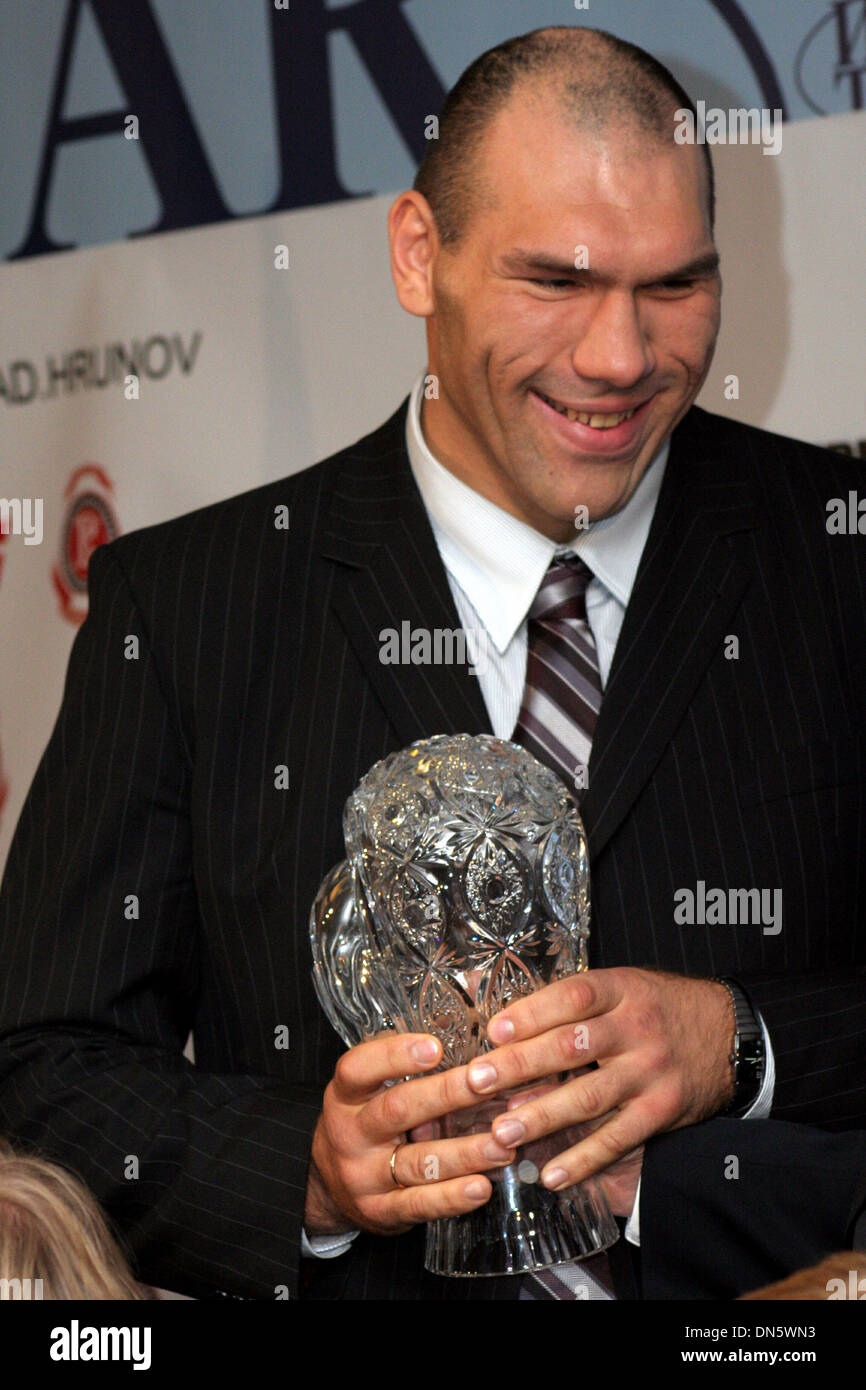 Russian heavy weight boxer Nikolai Valuev at the press conference in ...