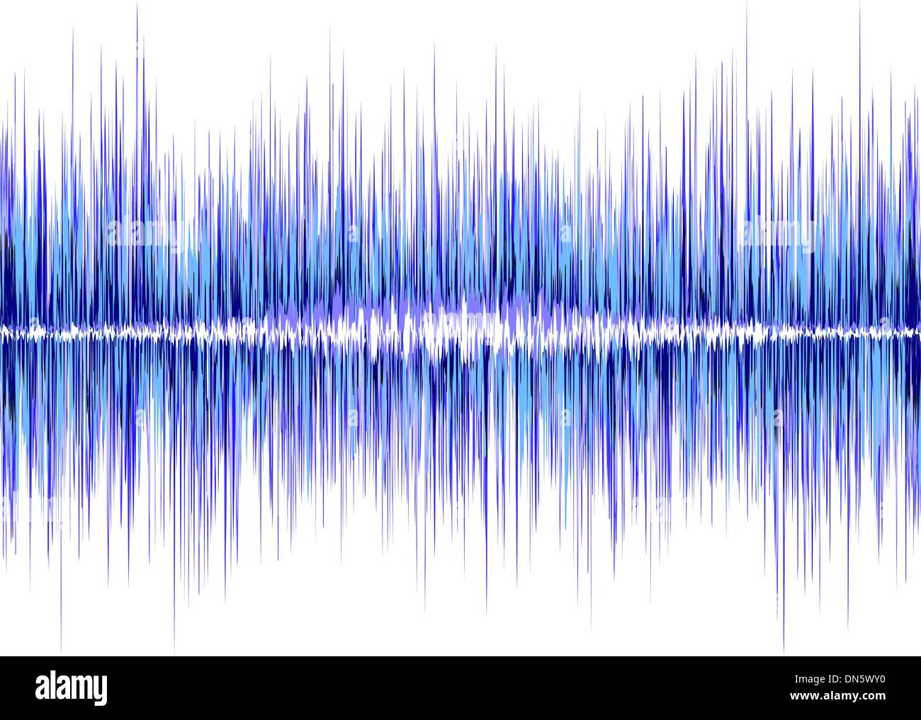 Sound waves oscillating on black. EPS 8 Stock Vector Image & Art - Alamy
