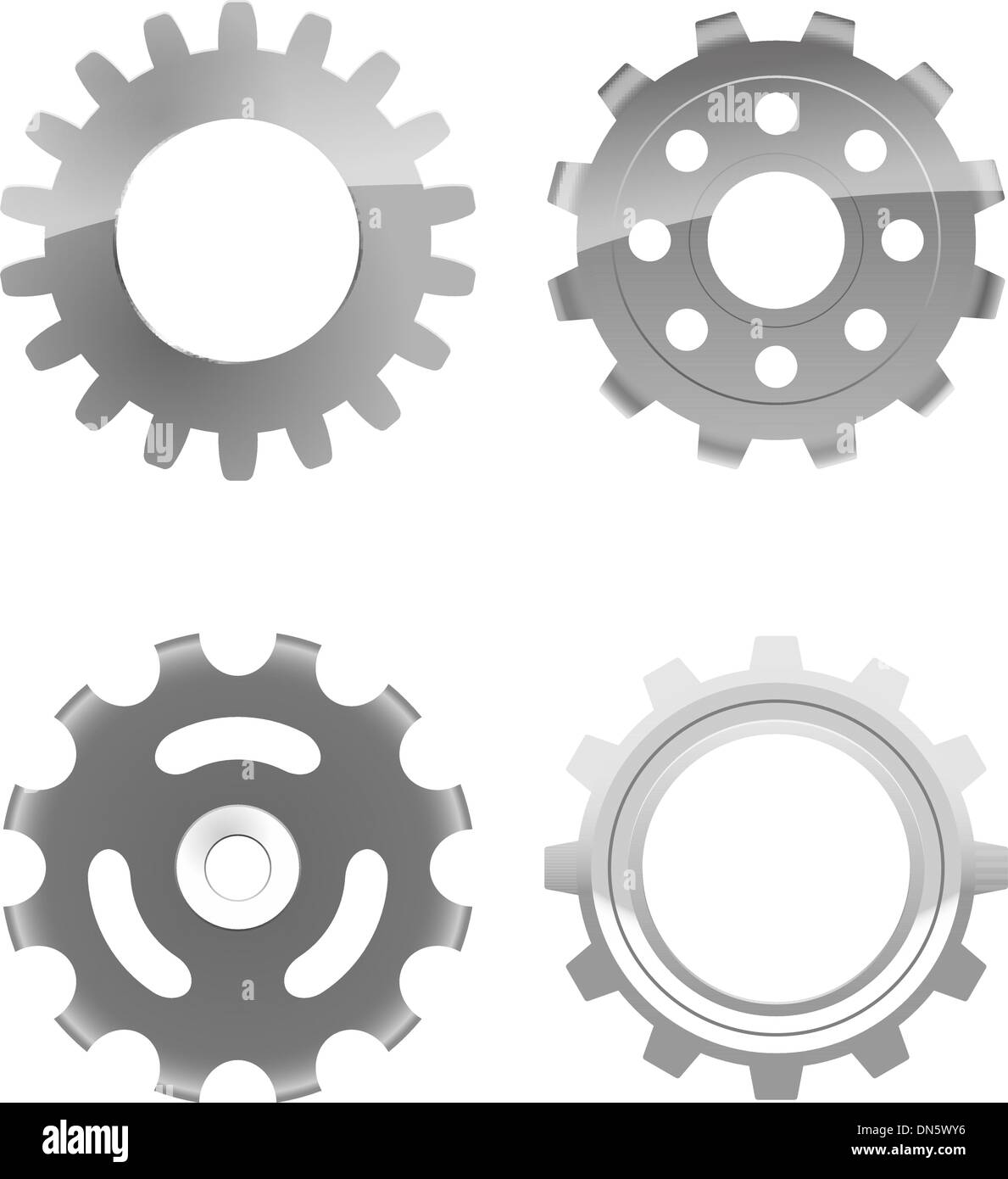 Gear teeth engine Stock Vector Images - Alamy