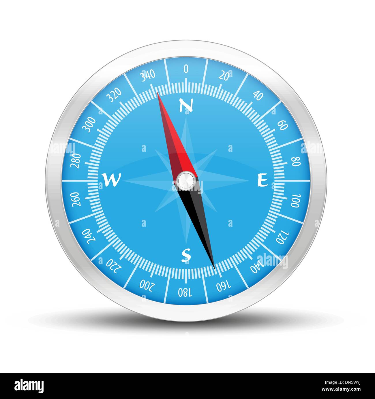 Modern silver compass Stock Vector Images - Alamy
