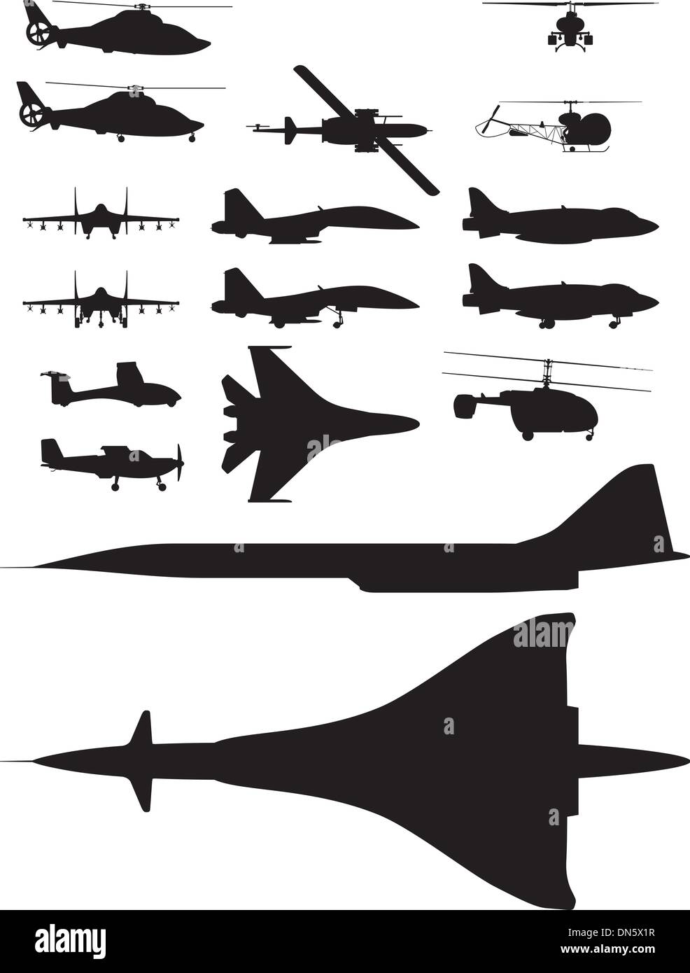 Aircrafts illustration hi-res stock photography and images - Alamy