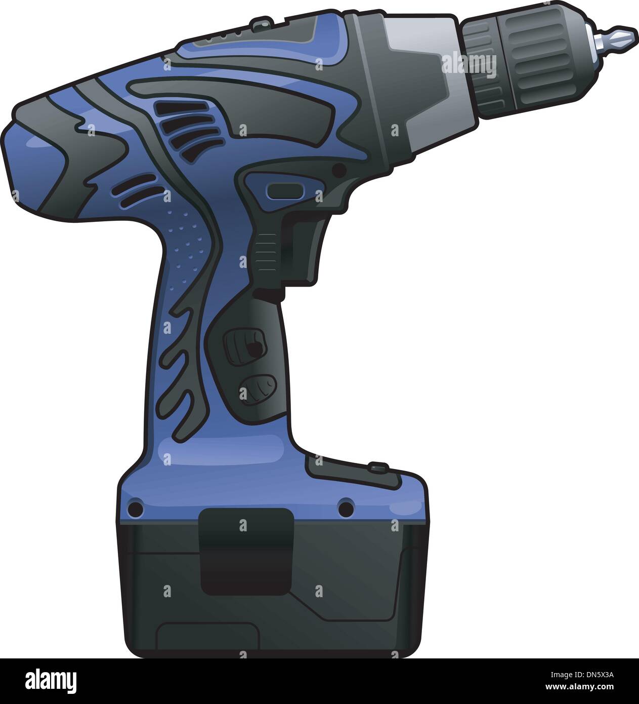 Electric screwdriver Stock Vector Images - Alamy