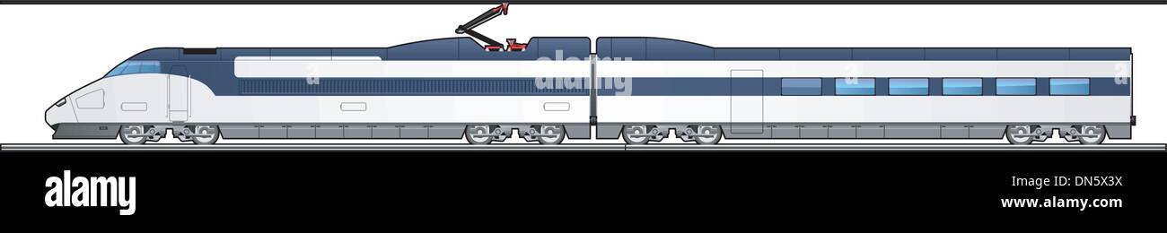 High speed train vector vectors hi-res stock photography and images - Alamy