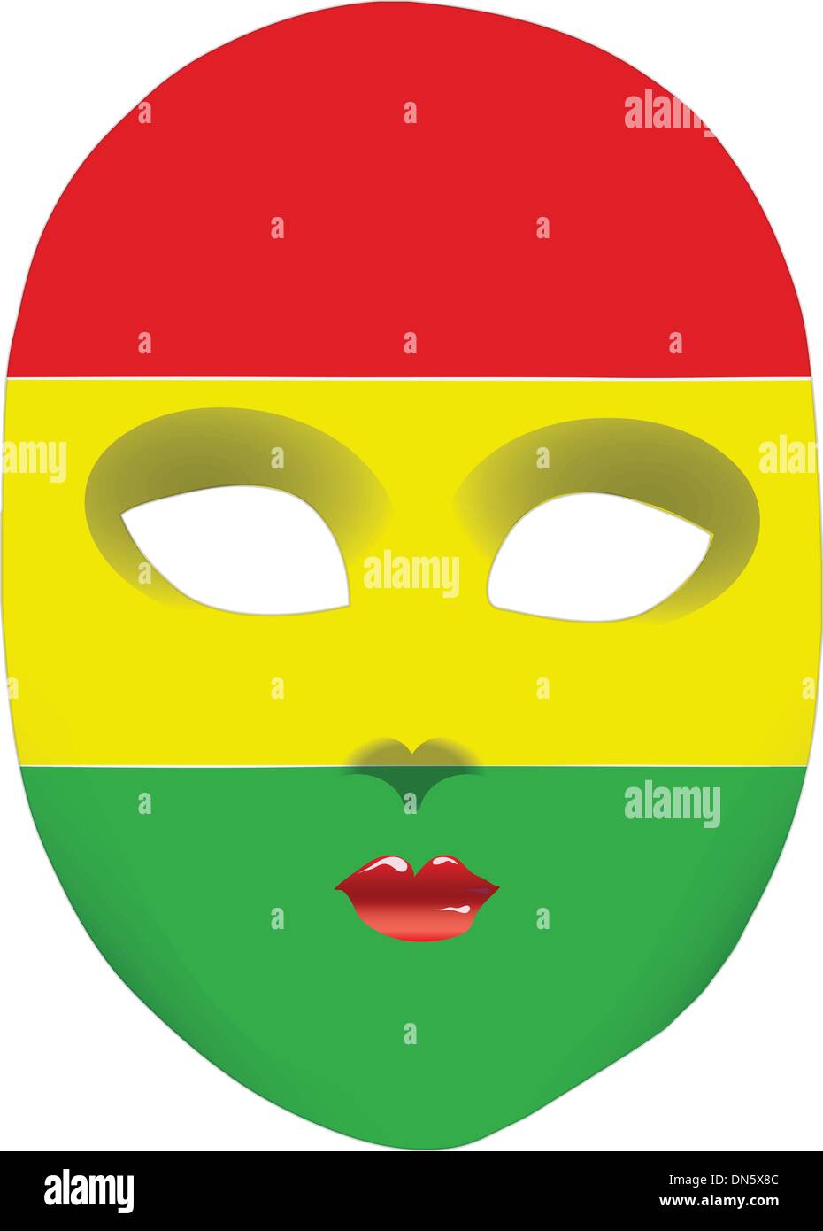 Flag mask Bolivia Stock Vector Image & Art - Alamy