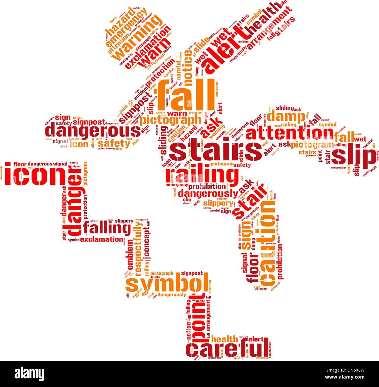 Warning sign at stairs hi-res stock photography and images - Alamy