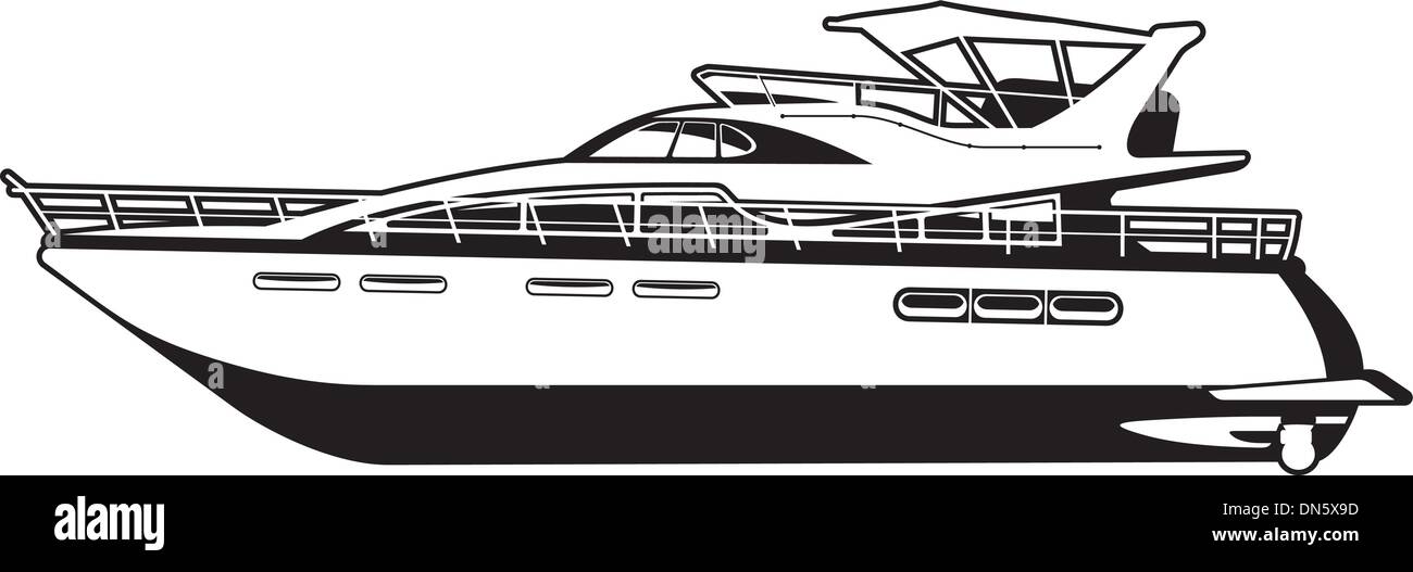 Motor sailer Stock Vector Images - Alamy