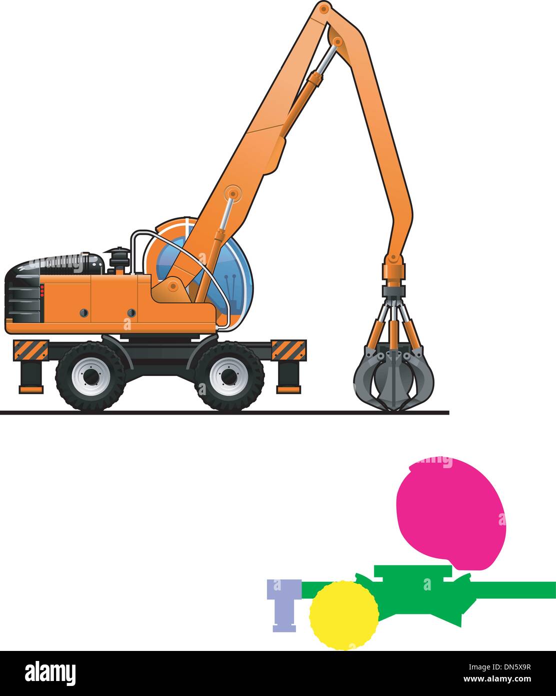 Grapple grab Stock Vector Images - Alamy