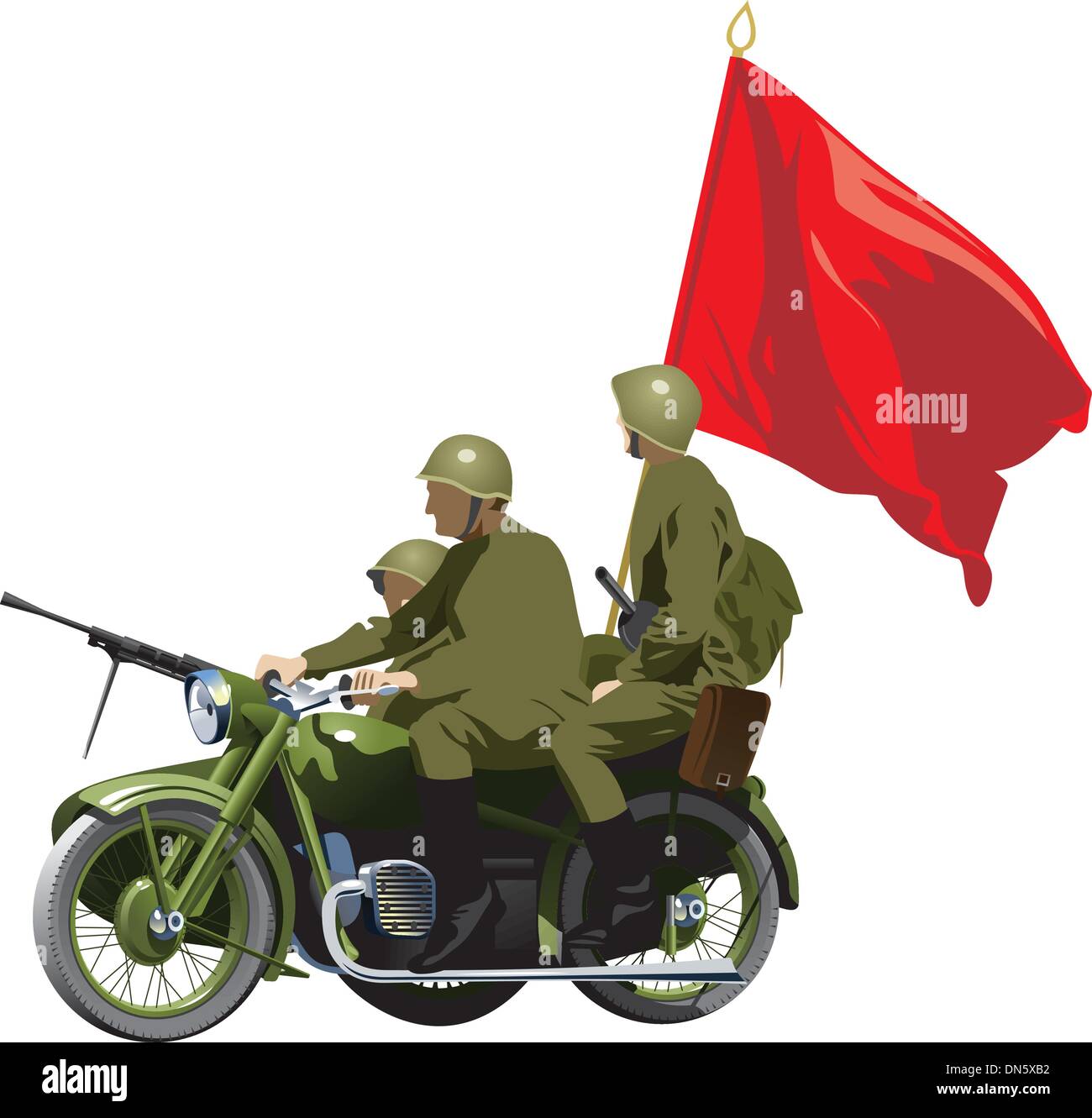Army motorcycles Stock Vector Images - Alamy
