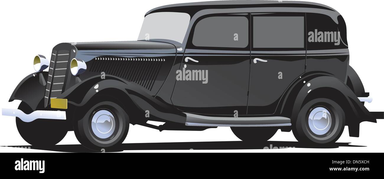 Motoring car transport classic car Stock Vector Images - Alamy