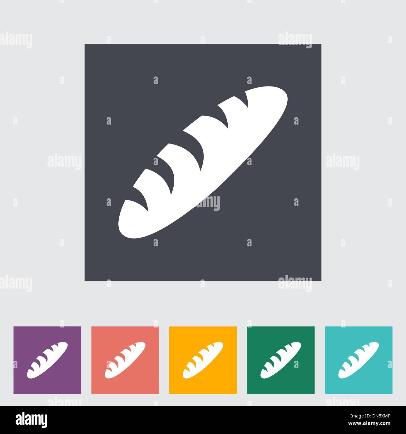 Loaf of bread painting Stock Vector Images - Alamy