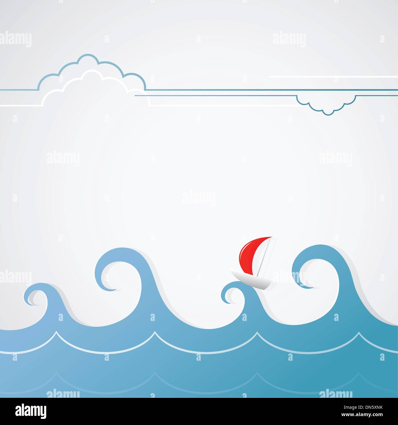 Open ocean yacht Stock Vector Images - Alamy