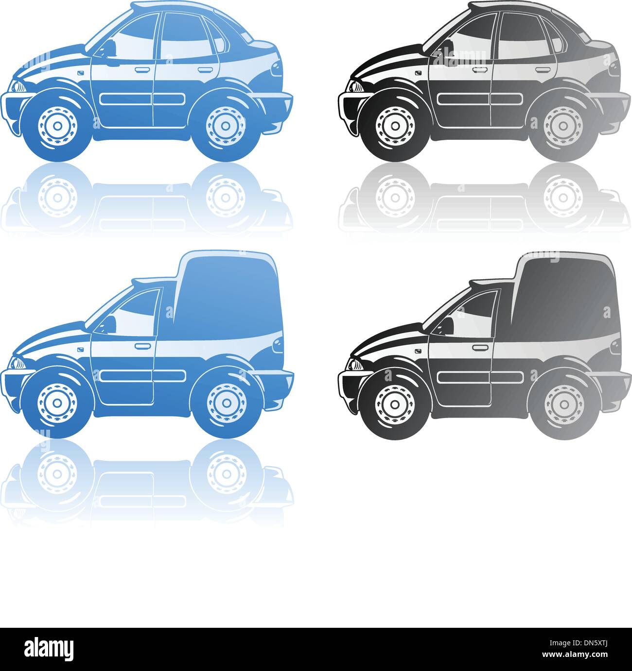 Aqua car Stock Vector Images - Alamy