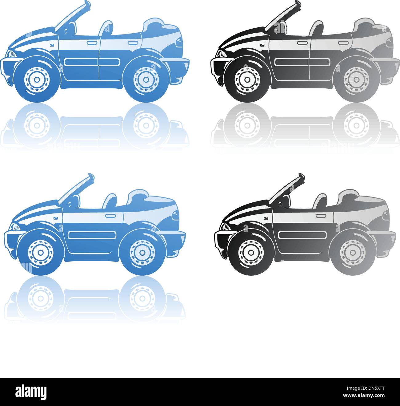 Two door convertible Stock Vector Images - Alamy