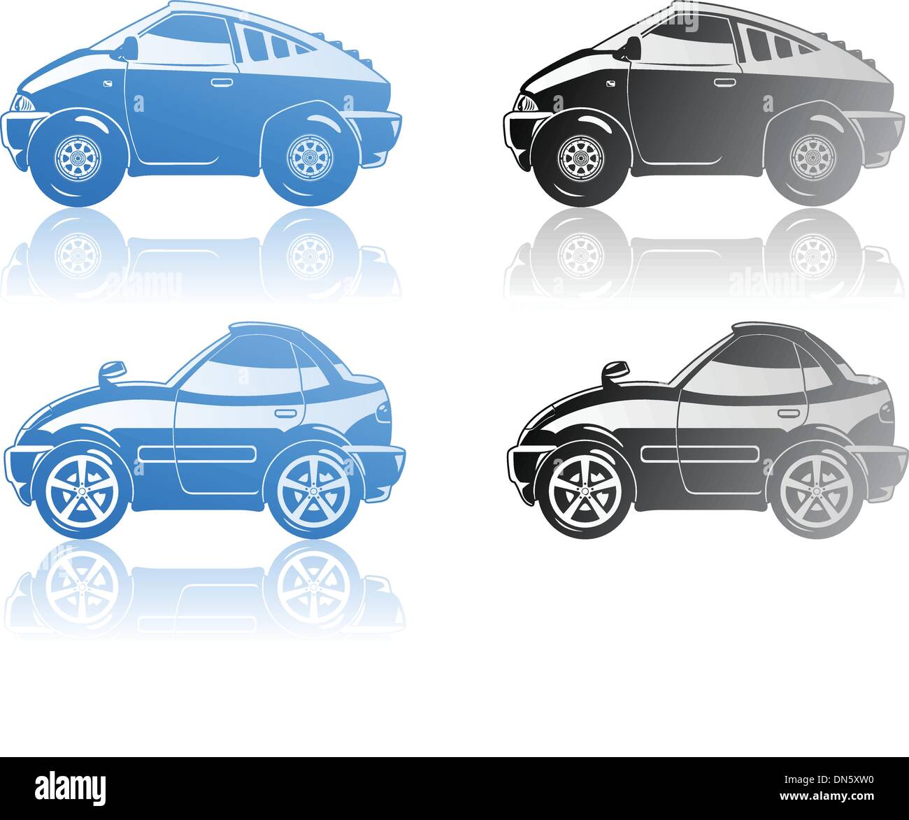 Aqua car Stock Vector Images - Alamy