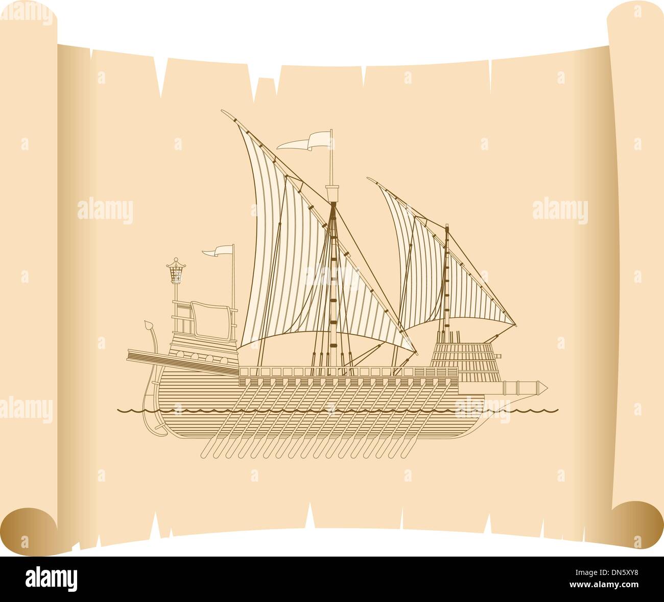 Oared galley hi-res stock photography and images - Alamy