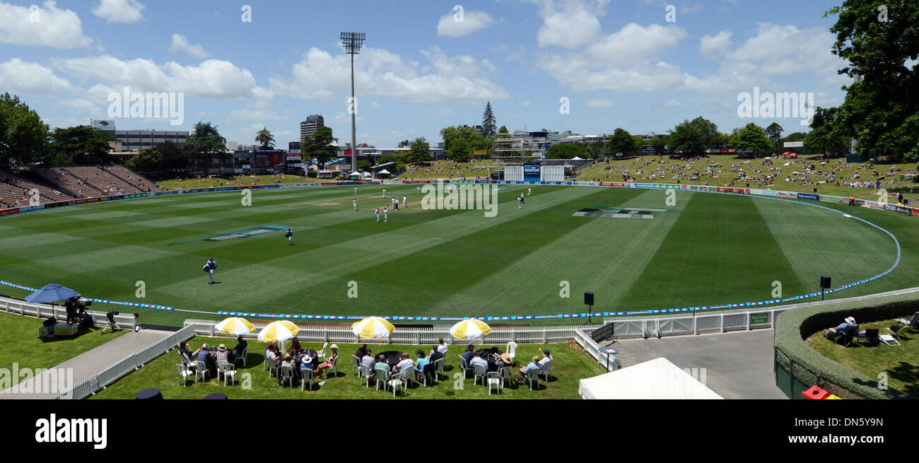 Hamilton, New Zealand. 19th Dec, 2013. A general view of Seddon Park on ...