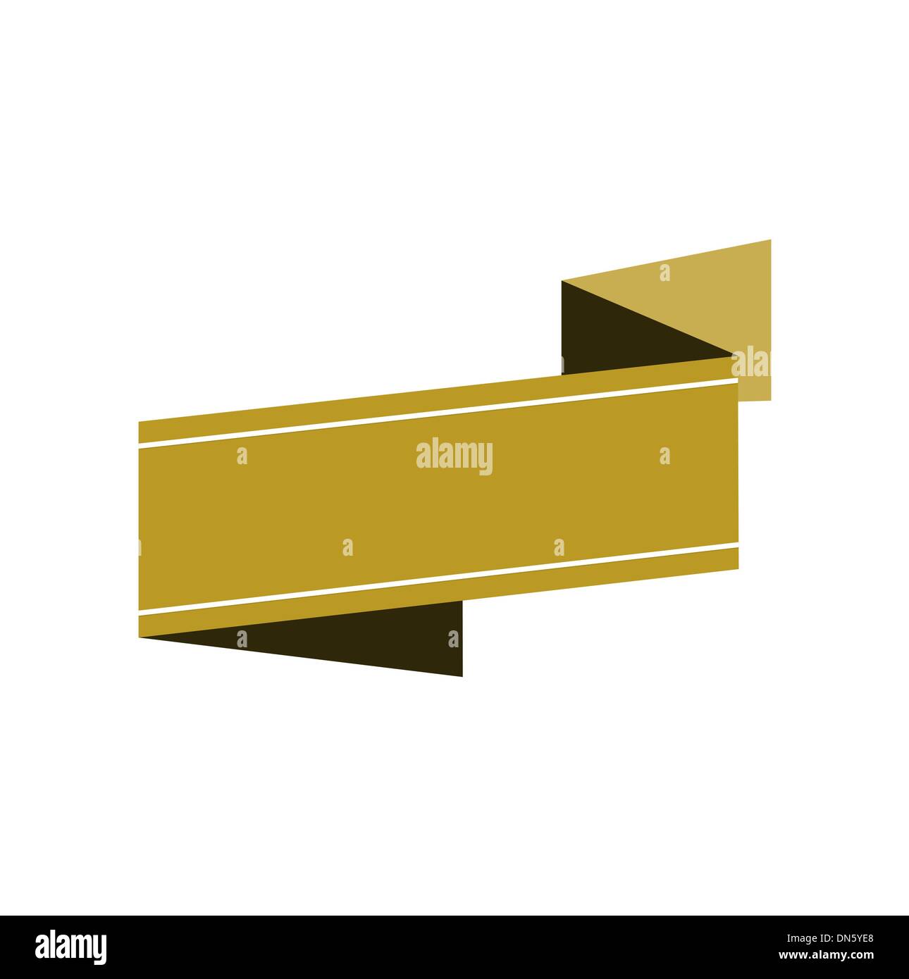 Golden ribbon Stock Vector Images - Alamy