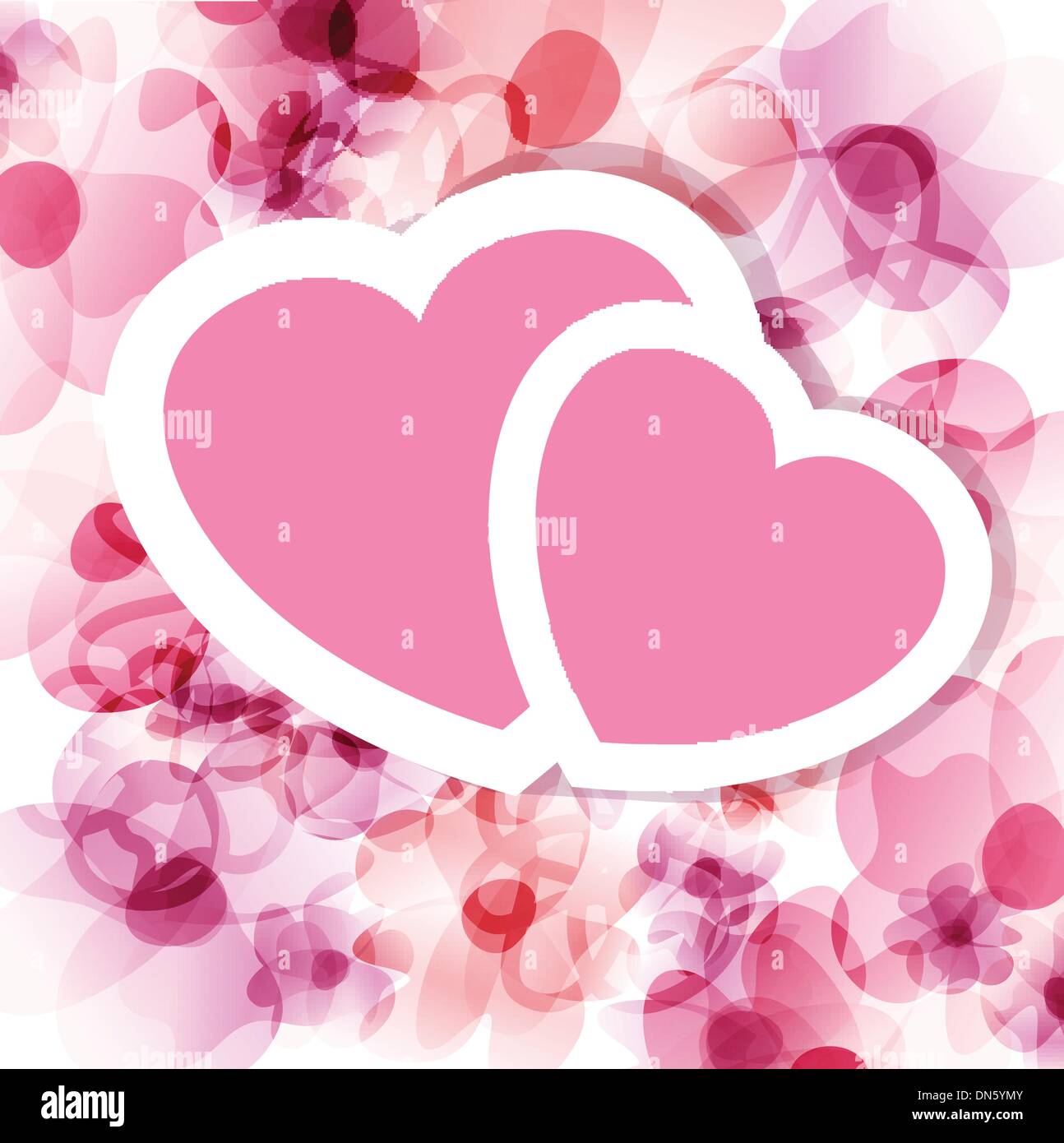 Light pink hearts Stock Vector Images - Alamy