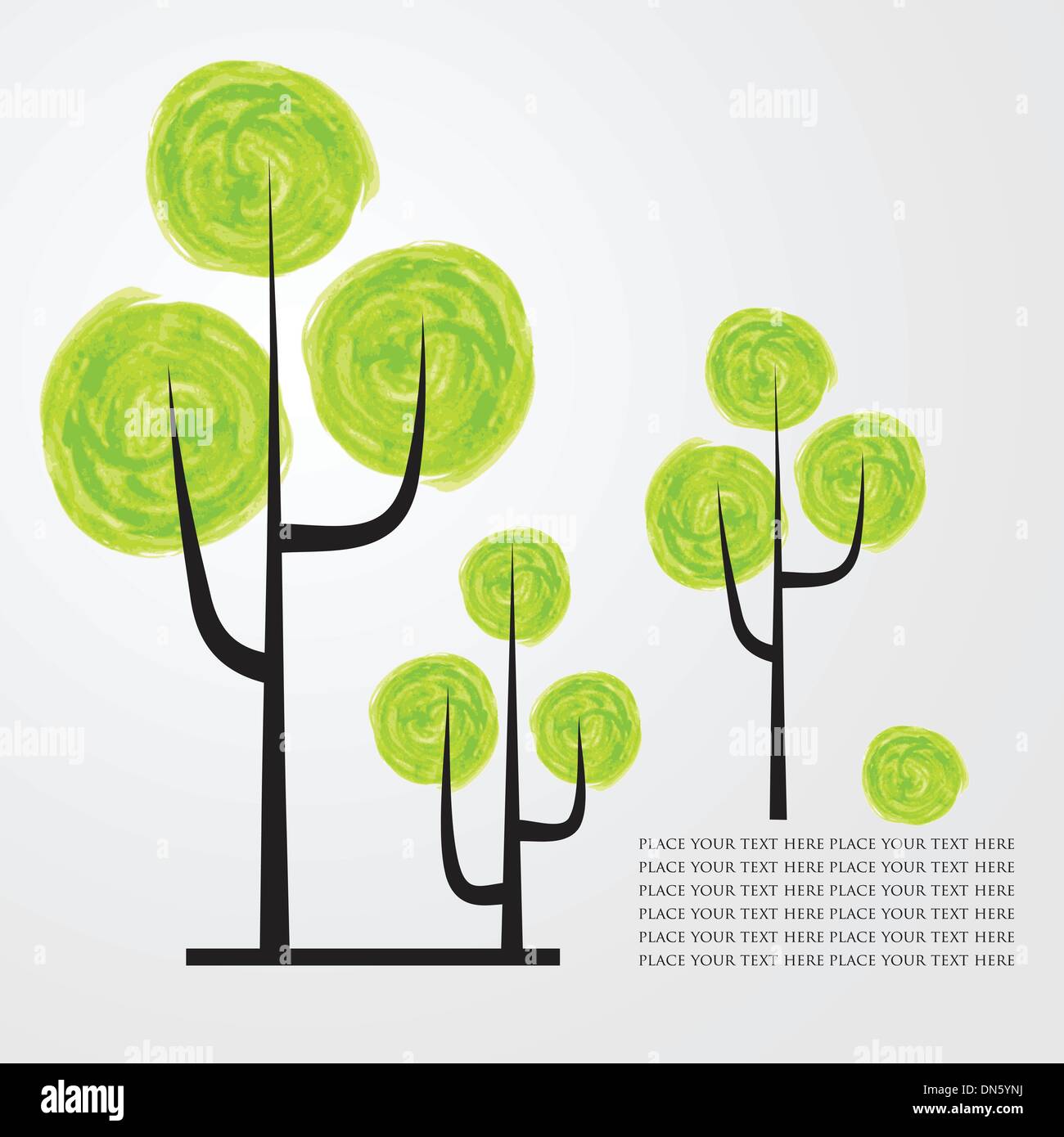 Colorful spring tree Stock Vector Image & Art - Alamy