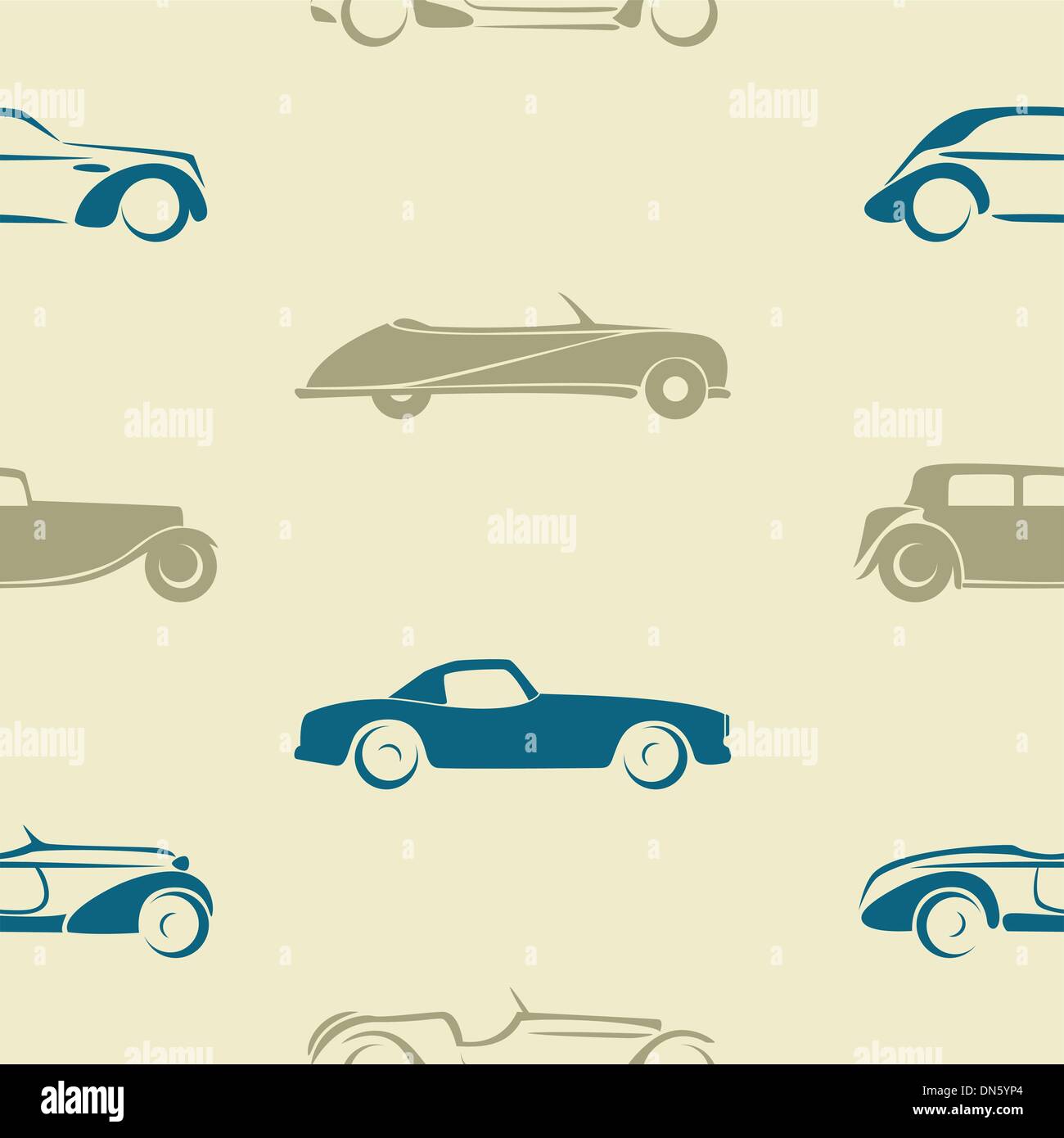 Seamless pattern with retro cars Stock Vector Image & Art - Alamy