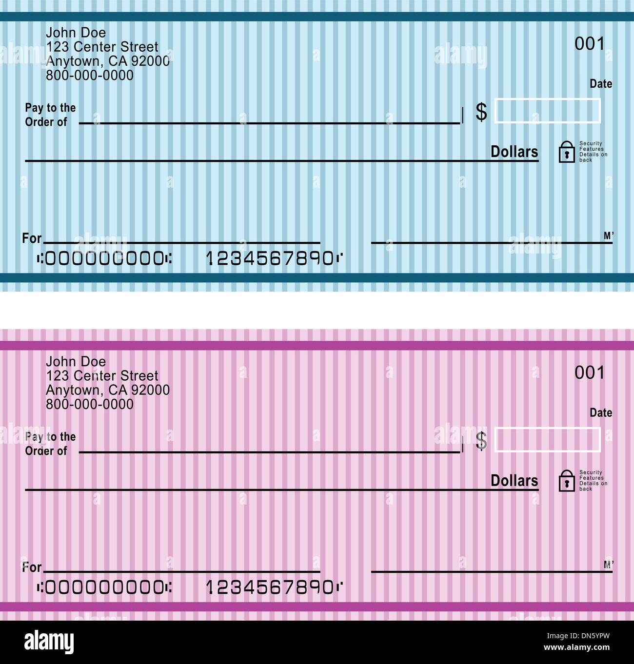 Blank Cashiers Check Template