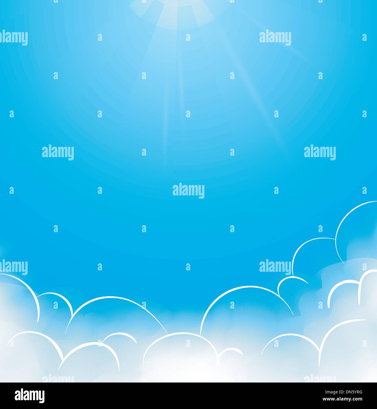 Sky with clouds backgrounds Stock Vector Images - Alamy