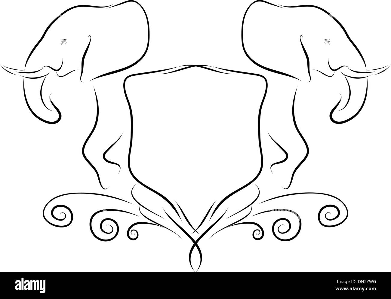 Emblem Crest Scroll High Resolution Stock Photography and Images - Alamy