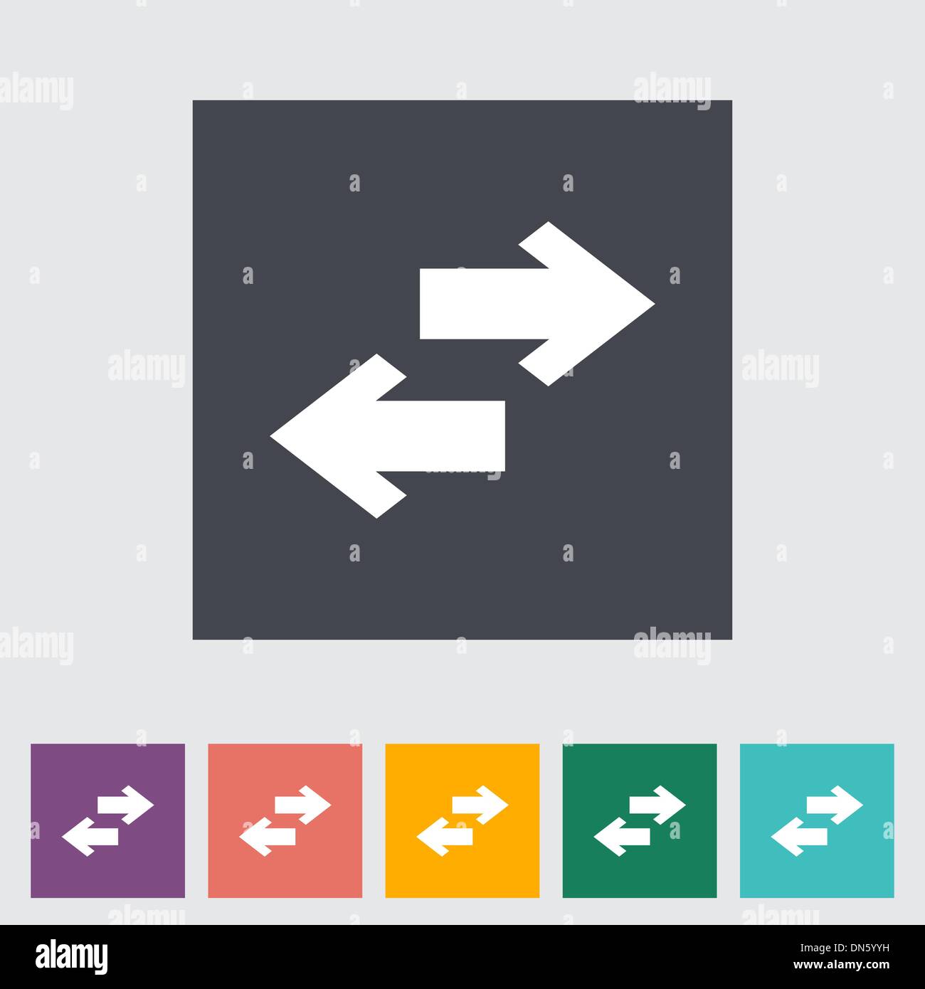 Arrow flat icon Stock Vector Image & Art - Alamy