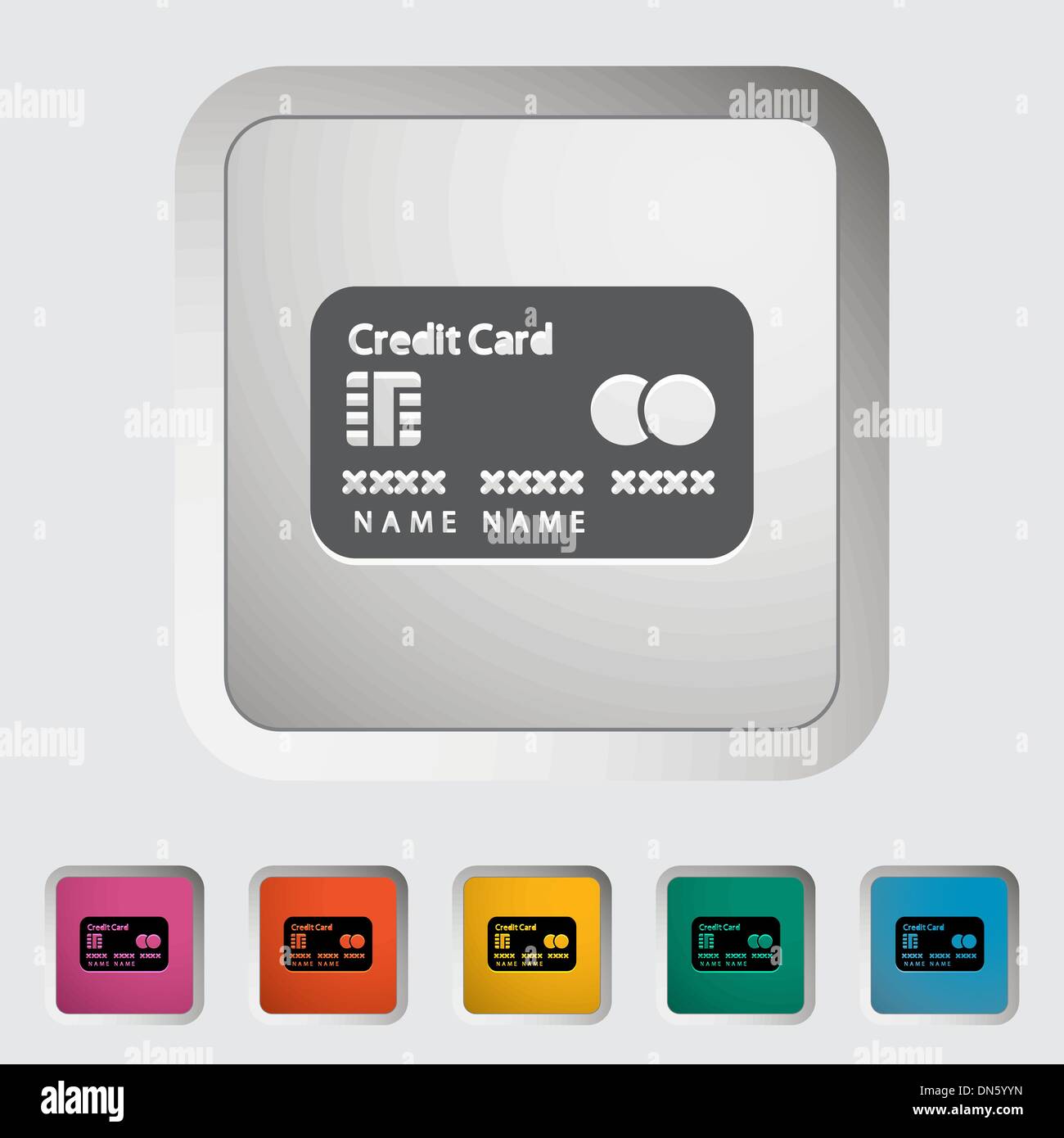 Credit card single icon Stock Vector Image & Art - Alamy