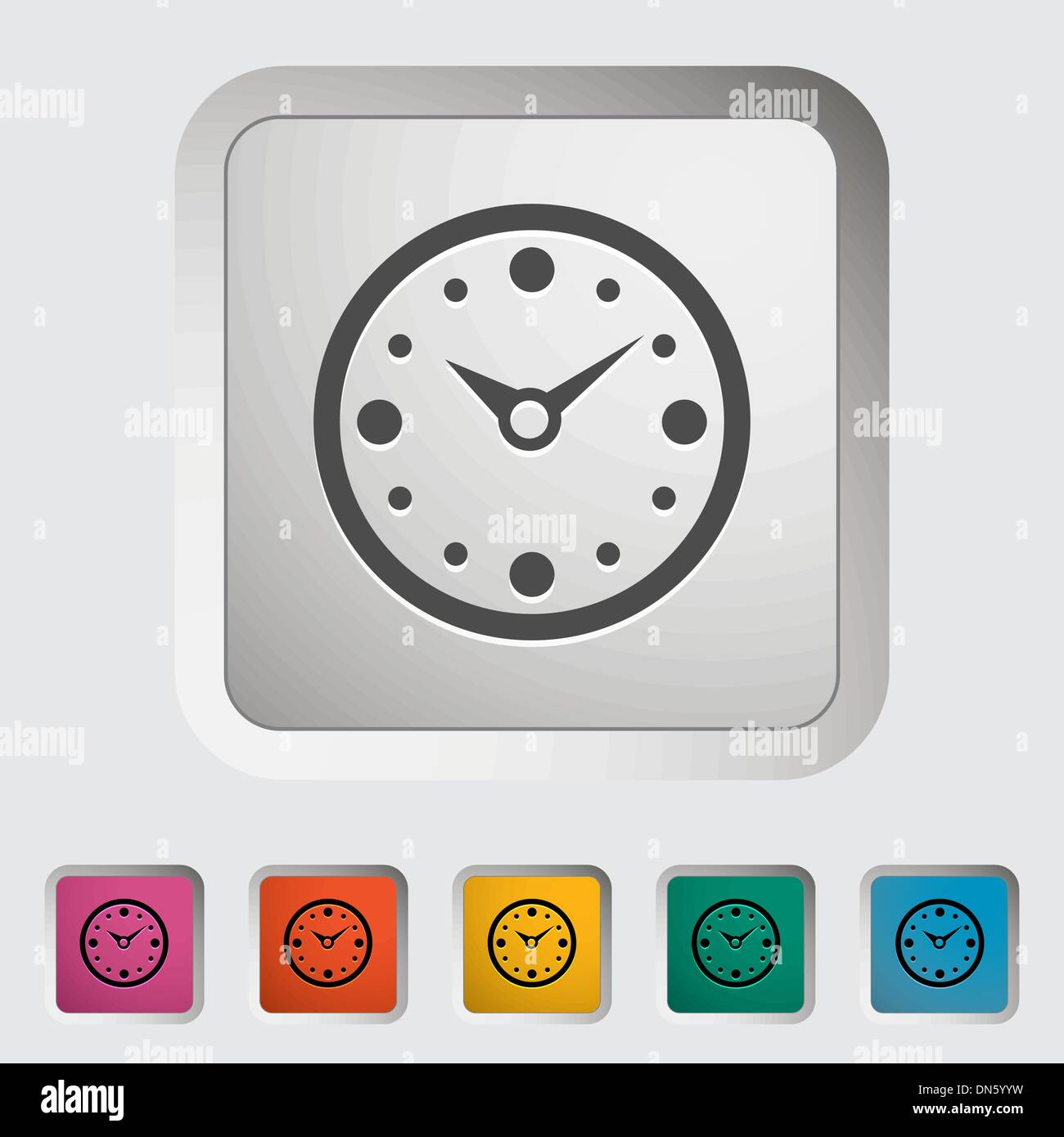 Symbol clock icon image Stock Vector Images - Alamy
