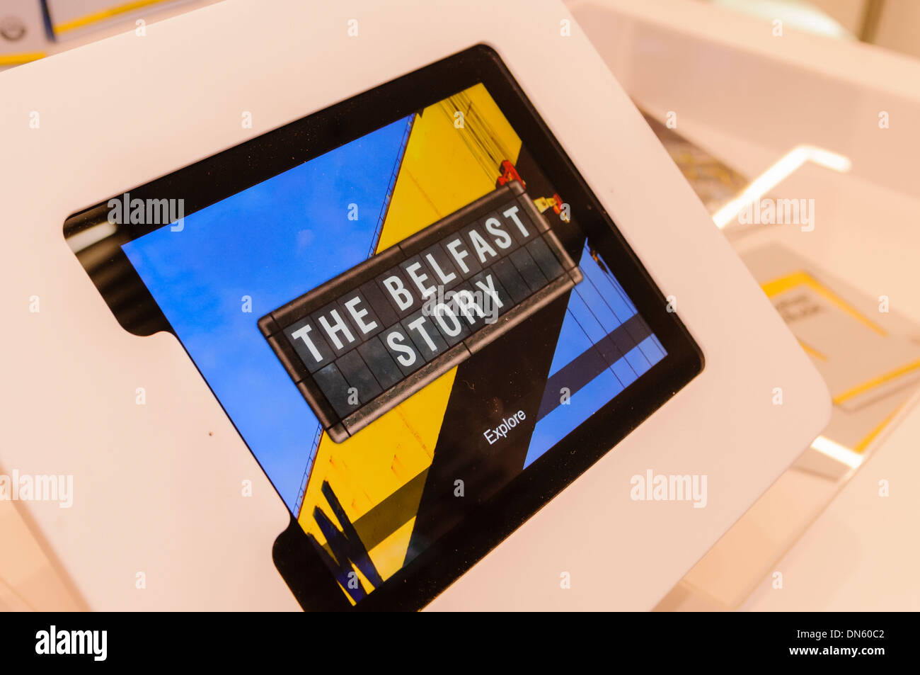Interactive display with tourist information about "The Belfast Story ...