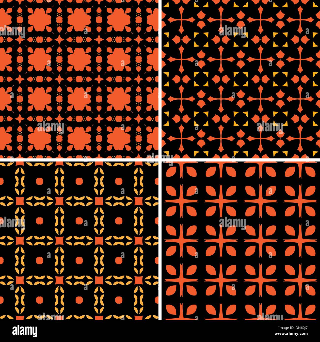 Yellow seamless patterns Stock Vector Images - Alamy