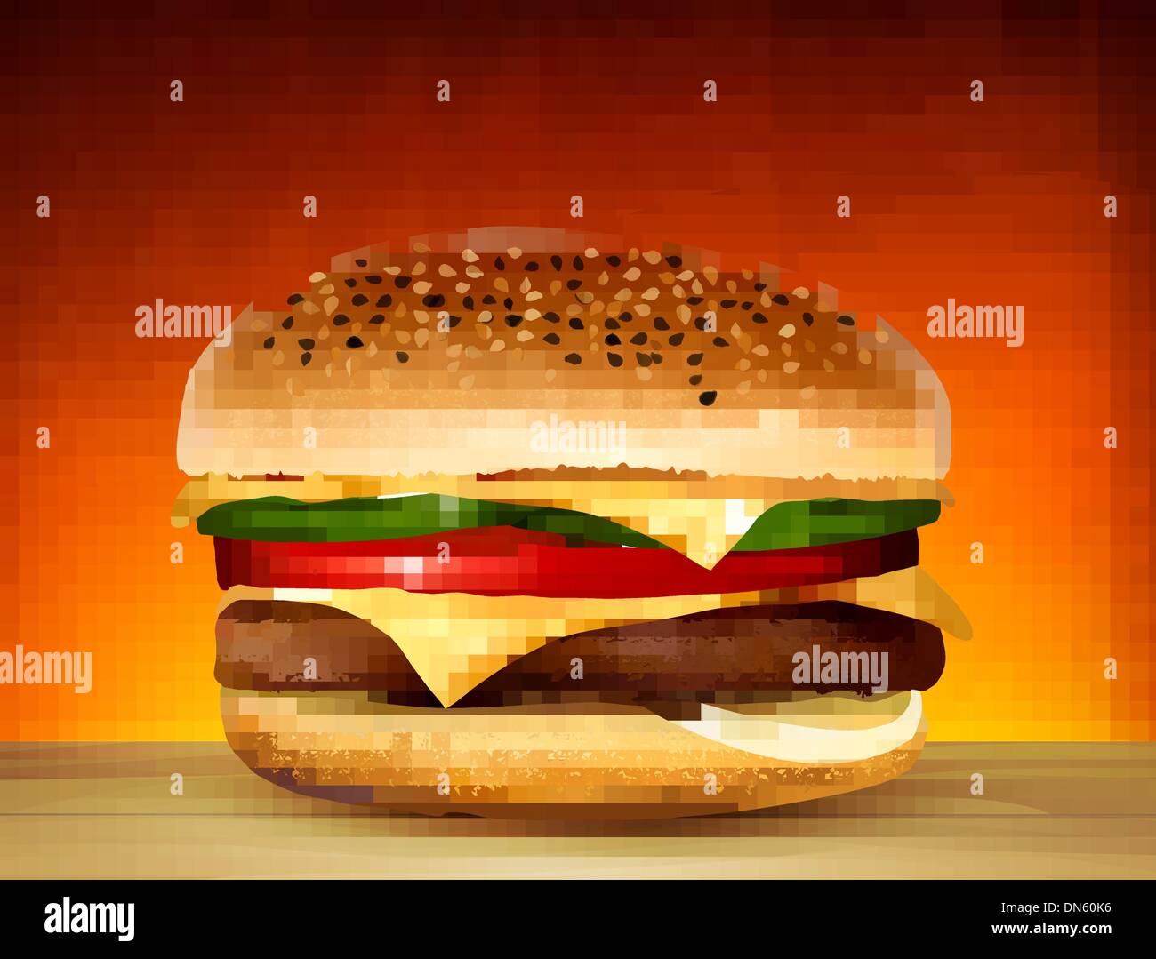 Hamburger vector vectors hi-res stock photography and images - Alamy
