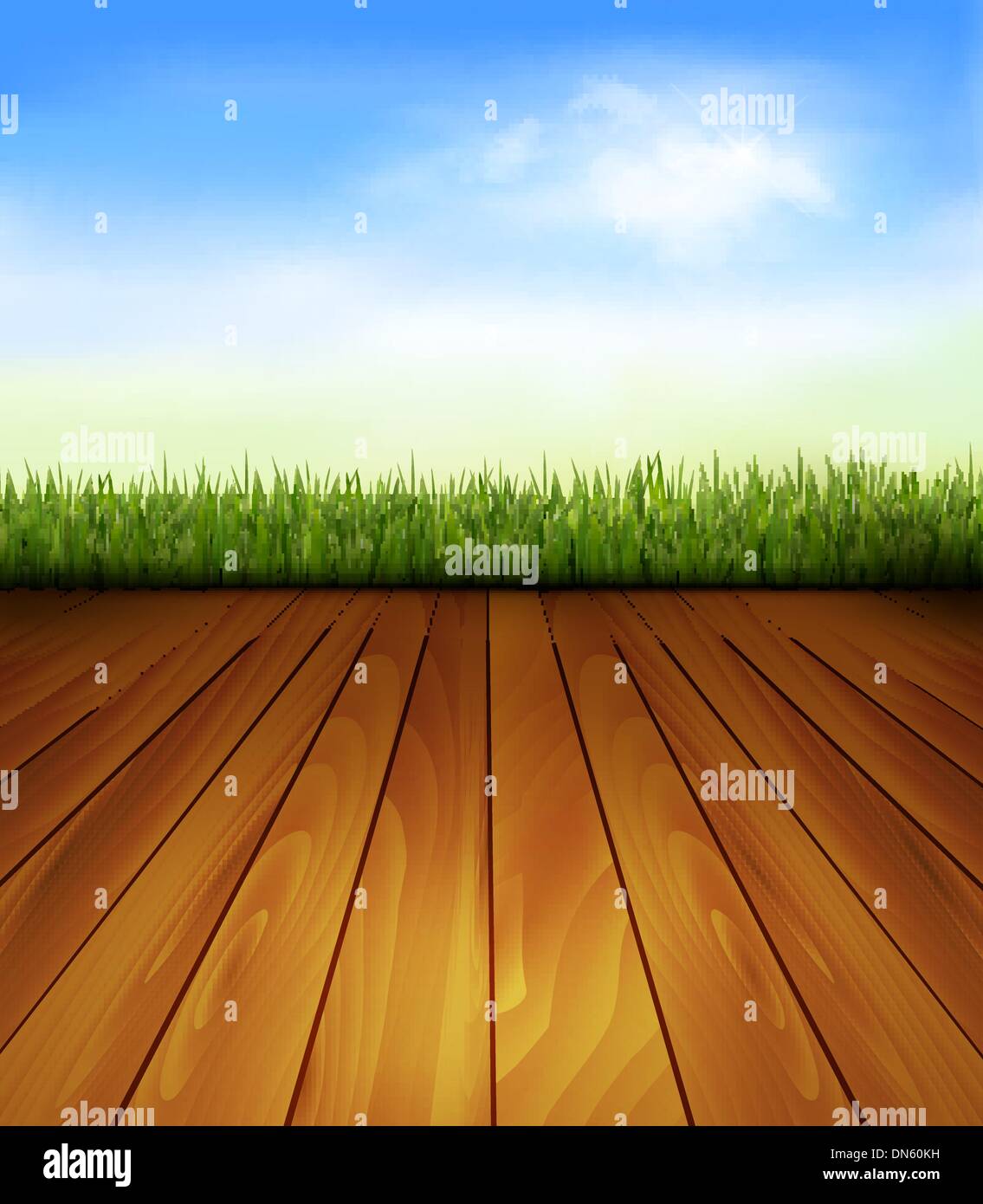Background wood grass vector Stock Vector Images - Alamy