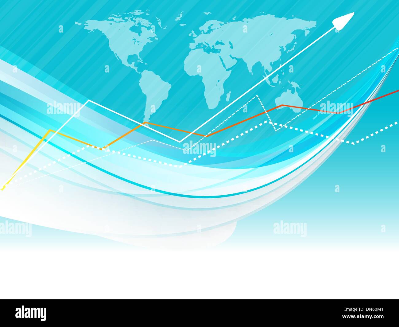 vector background with world map Stock Vector Image & Art - Alamy