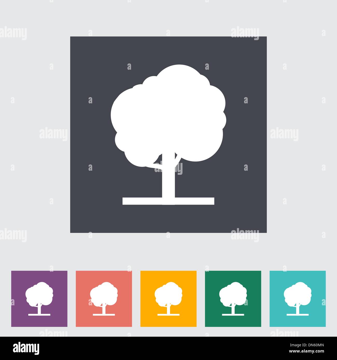 Tree flat icon Stock Vector Image & Art - Alamy