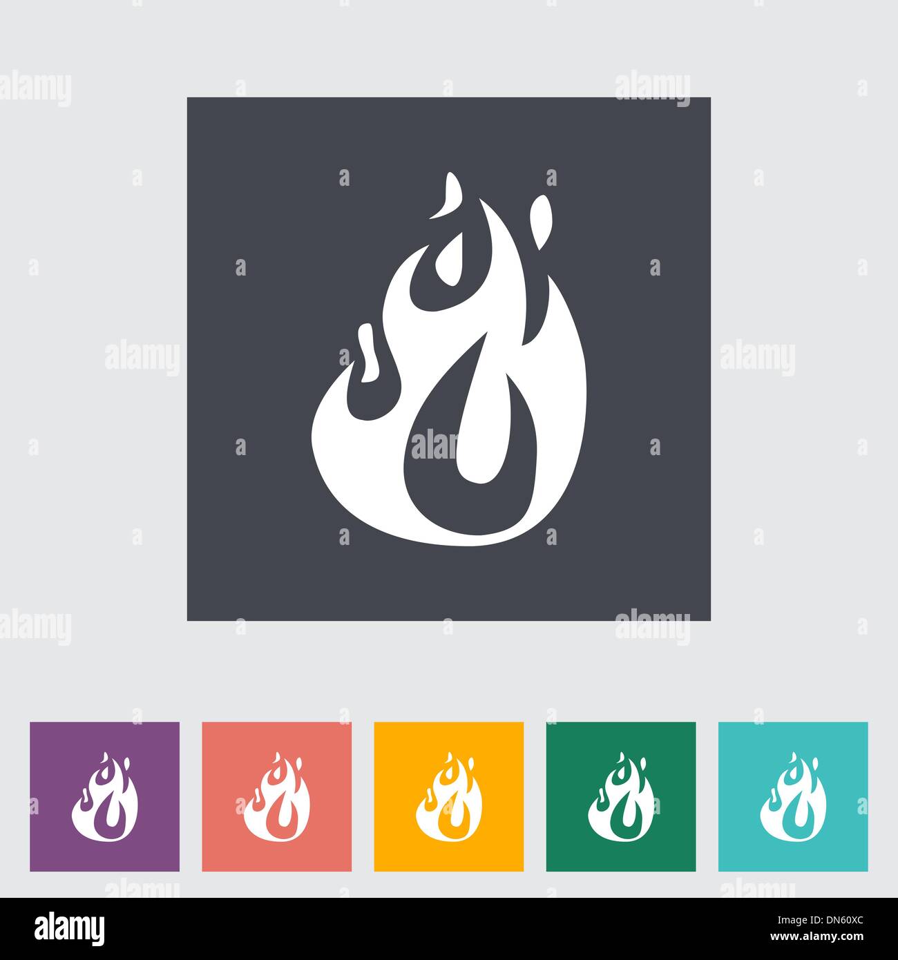 Fire flat icon Stock Vector Image & Art - Alamy