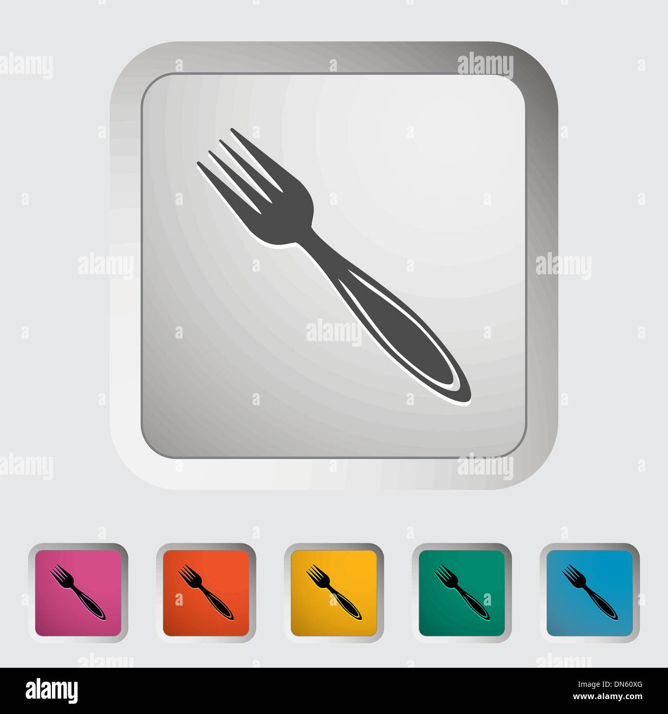 Icon fork Stock Vector Images - Alamy