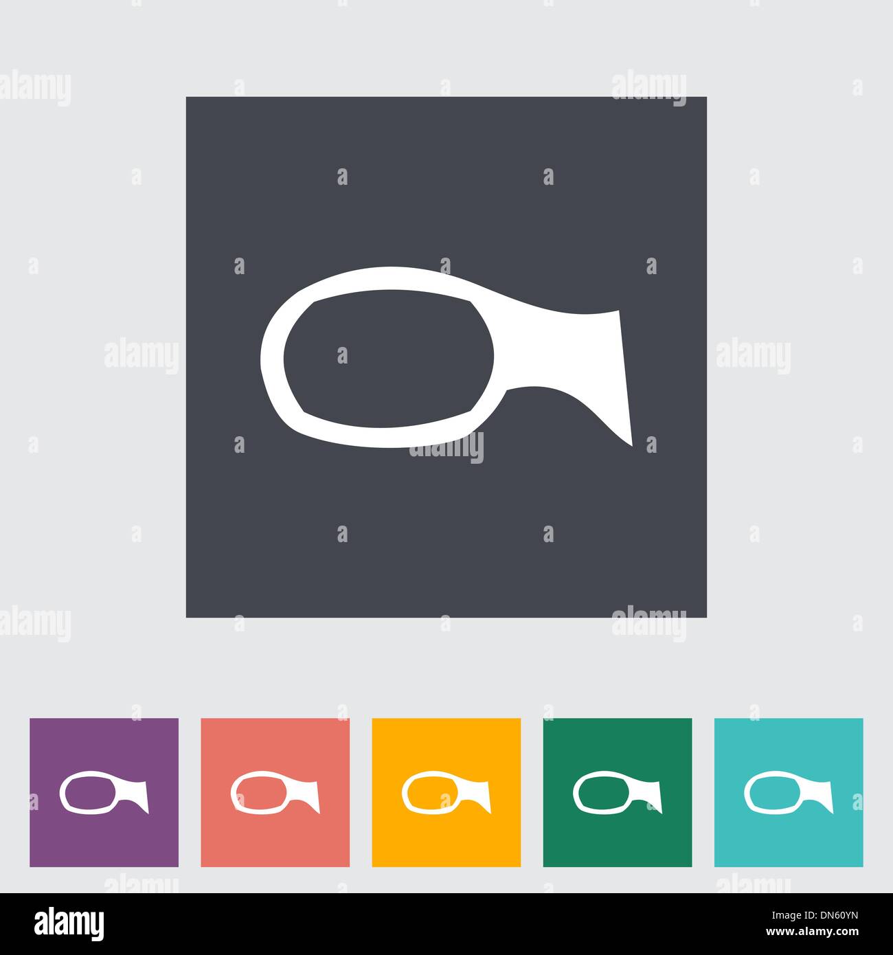 Mirror single flat icon Stock Vector Image & Art - Alamy