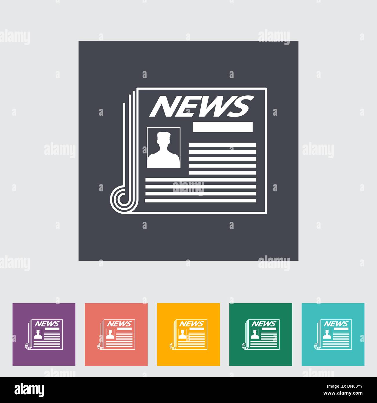 Icon press newspaper Stock Vector Images - Alamy