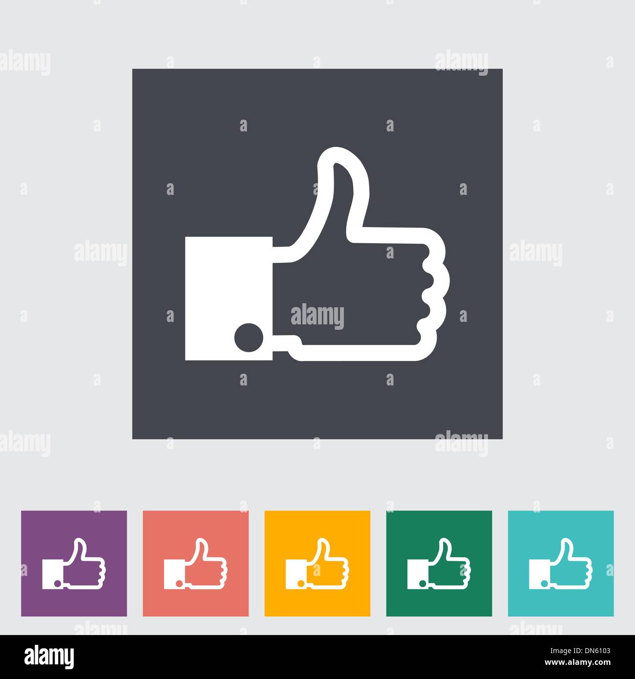 Flat like Stock Vector Images - Alamy