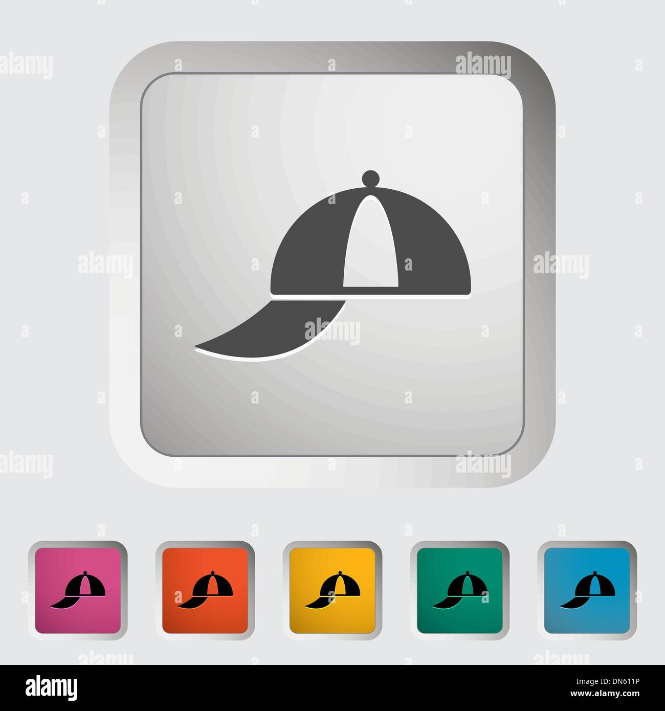 Back to front cap Stock Vector Images - Alamy