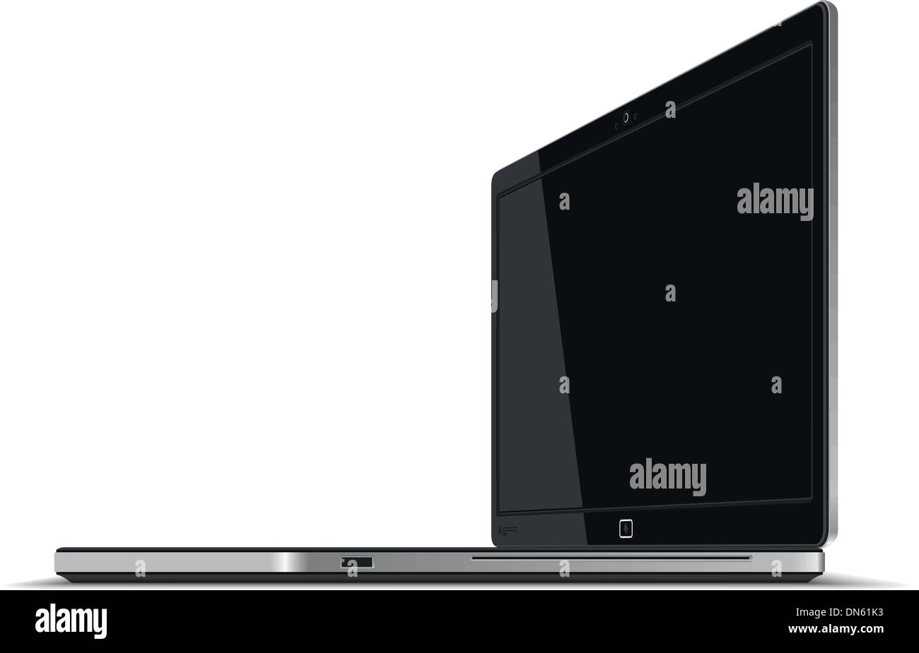 Laptop side Stock Vector Images - Alamy