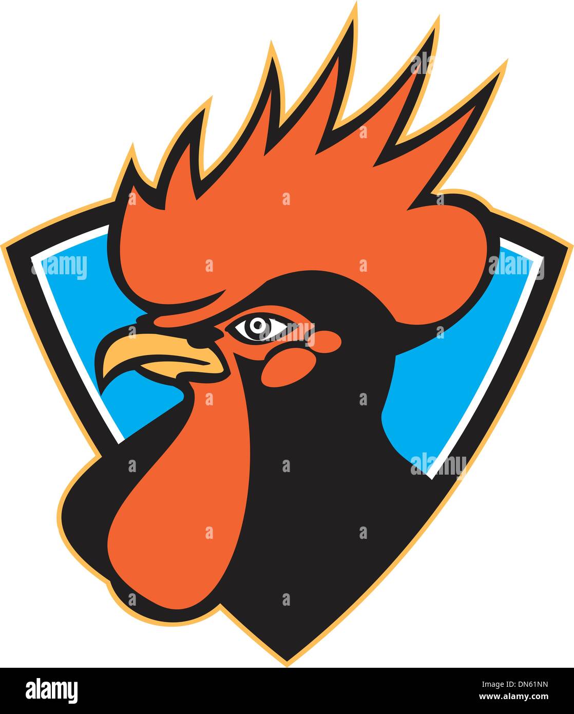 Rooster head Stock Vector Images - Alamy