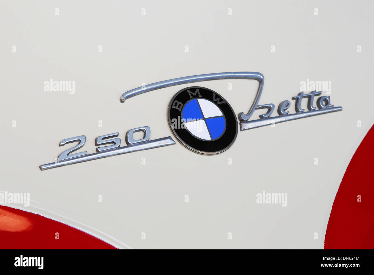 Lettering on a car with logo, BMW Isetta 250 Stock Photo - Alamy