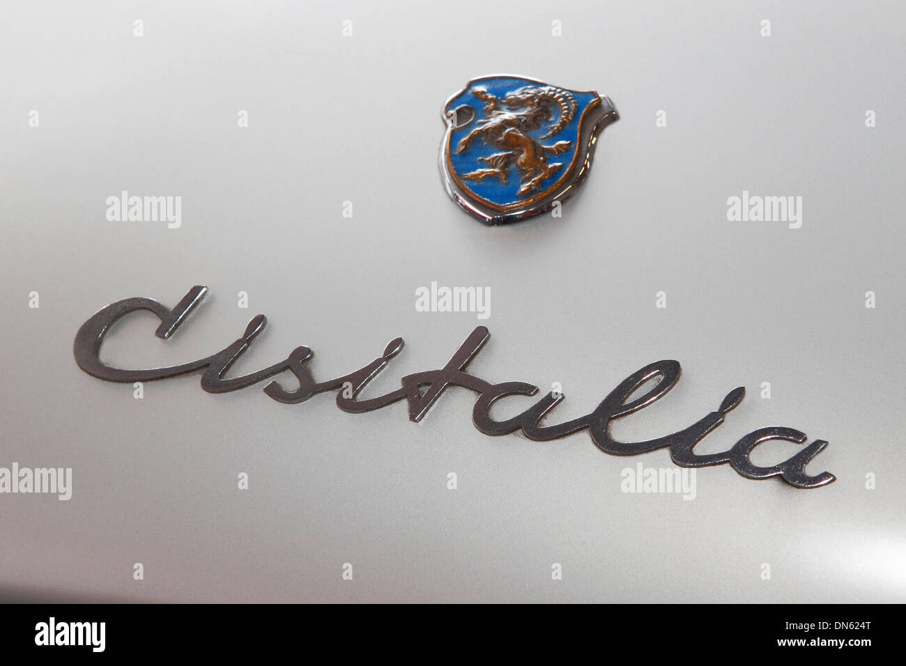 Lettering on a car with logo, Cisitalia Stock Photo - Alamy