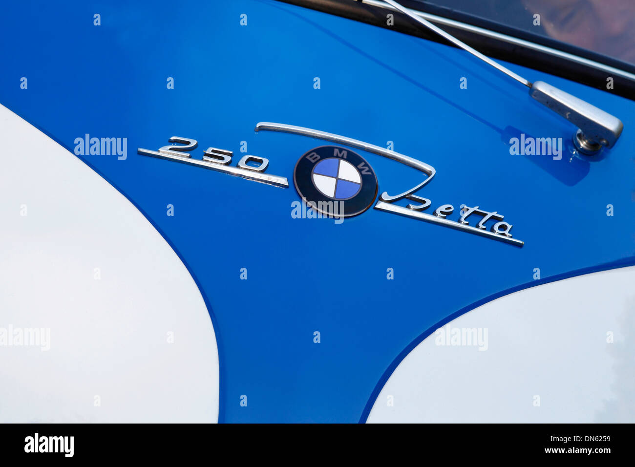 Lettering on a car with logo, BMW Isetta 250 Stock Photo - Alamy