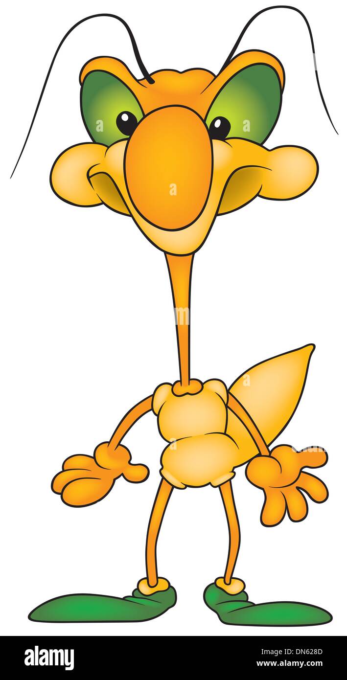 Yellow legged insect Stock Vector Images - Alamy