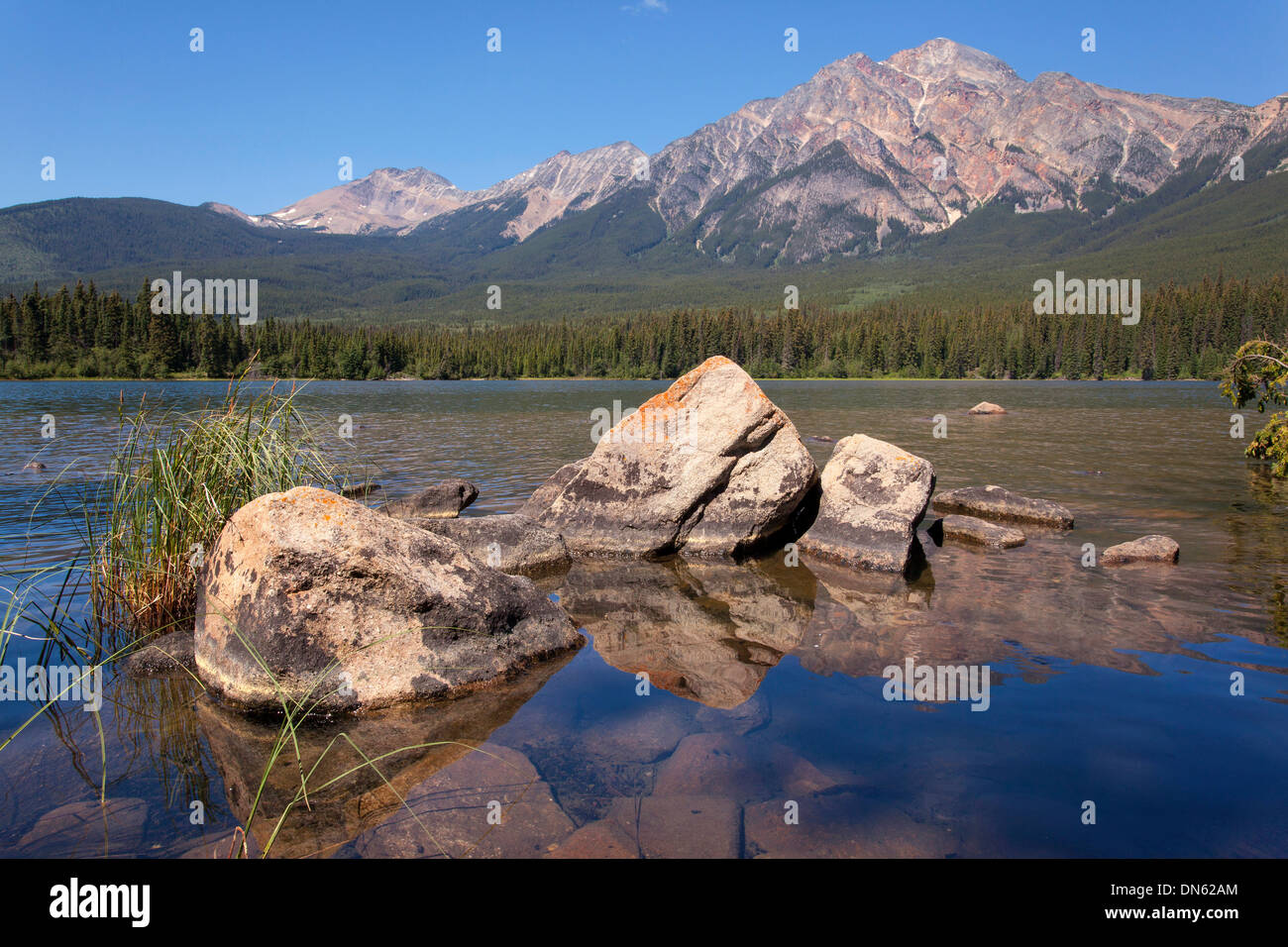 Pyramid Lake, Pyramid Mountain, Jasper, Canada Stock Photo - Alamy