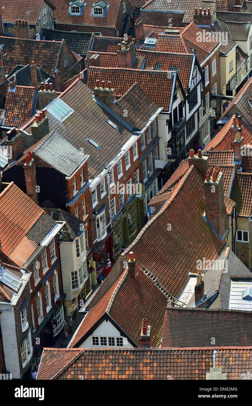Rooftops in the historic centre, York, North Yorkshire, England, United ...
